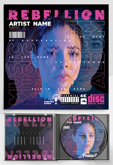 400+ Free CD cover and Album Cover Templates - Page 3
