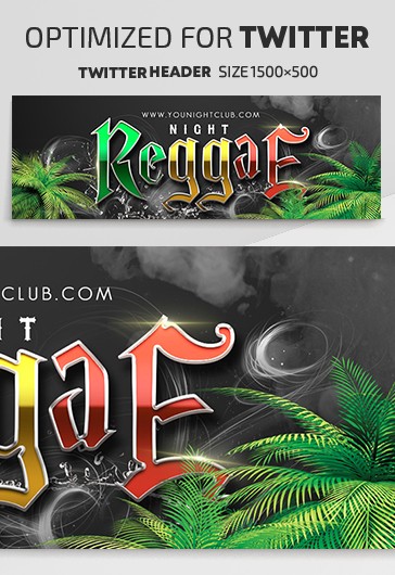 Gray Simple Reggae Night Premium Social Media Template PSD | by ...