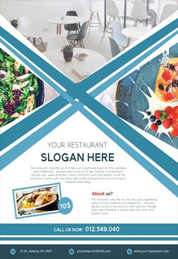 1000+ Free Restaurant Flyer Templates (PSD) - by Elegantflyer