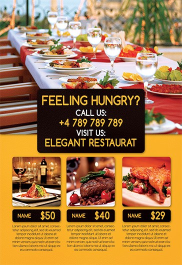 Free Restaurant Flyer Templates | elegantflyer.com