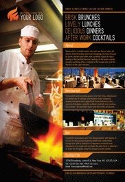 Black Professional Chef Restaurant Free Flyer Template PSD | by ...