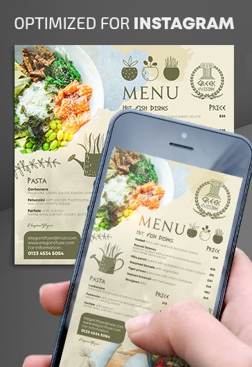 Restaurant Menu - Instagram Stories Template in PSD + Post Templates ...