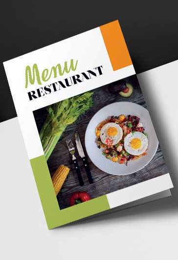 Modèles de menu de restaurant gratuits en PSD - par ElegantFlyer