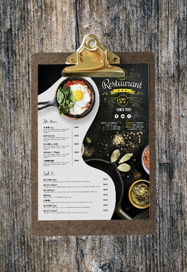Free Restaurant Menu Templates in PSD - by ElegantFlyer