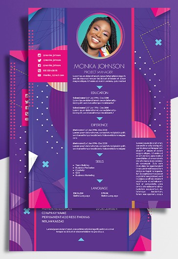 1000+ Modèles de CV gratuits en PSD par des designers professionnels