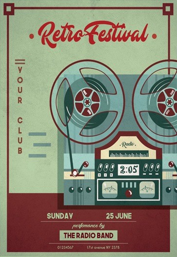 1000+ Free Retro Flyer Templates (PSD) - by Elegantflyer