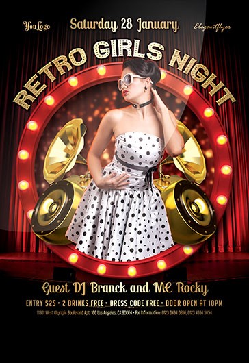 Free Retro Flyers | elegantflyer.com