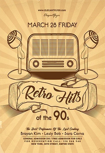 1000+ Free Retro Flyer Templates (PSD) - by Elegantflyer