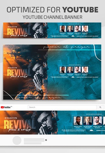 Blue Criativo Revival Youtube Premium Modelo de Mídia Social em PSD ...