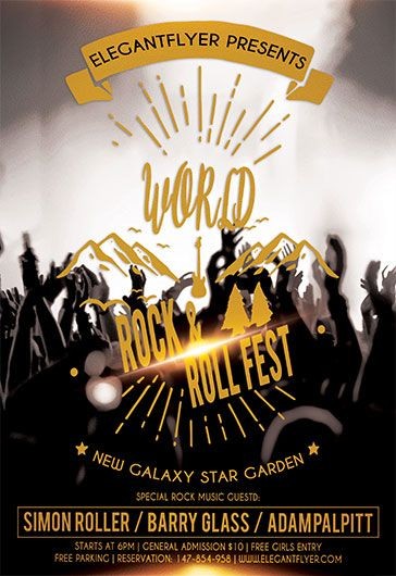 1000+ Free Rock Flyer Templates (PSD) - by Elegantflyer