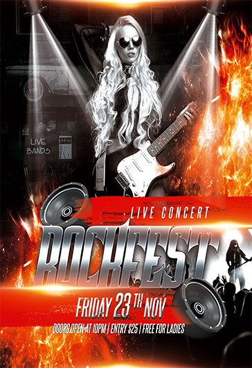 1000+ Free Rock Flyer Templates (PSD) - by Elegantflyer