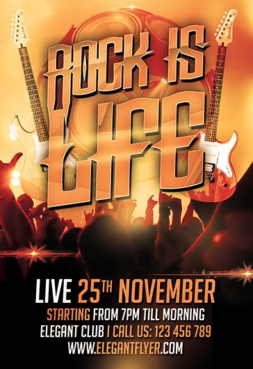 1000+ Free Rock Flyer Templates (PSD) - by Elegantflyer