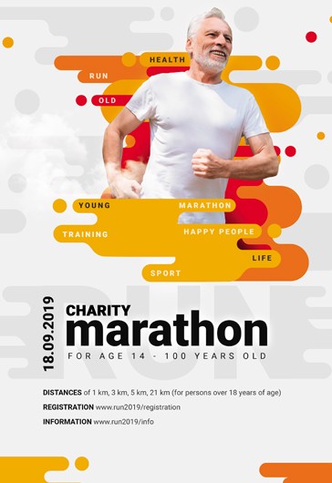 Run Marathon – Free PSD Flyer Template - 10024247 | by ElegantFlyer