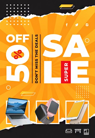 Sale - Premium EPS Poster Template - 10028394 | by ElegantFlyer