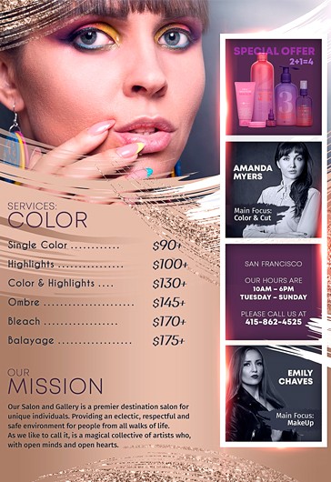 Gold Luxury Salon Beauty Premium Flyer Template PSD | by Elegantflyer