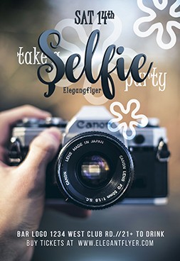 Multicolor Simple Selfie Free Flyer Template PSD | by Elegantflyer