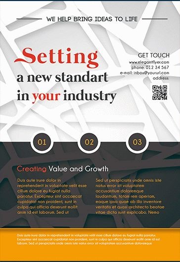 White Creative Setting Free Flyer Template PSD | by Elegantflyer