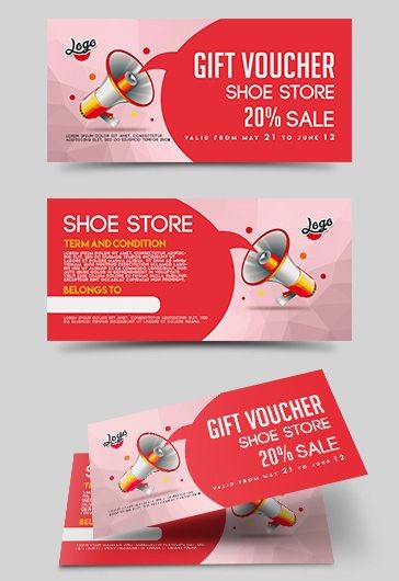 Shoe Store Free Voucher - 10021408 | by ElegantFlyer