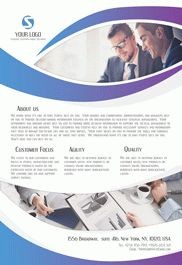 White Simple Software Solutions Premium Flyer Template PSD | by ...