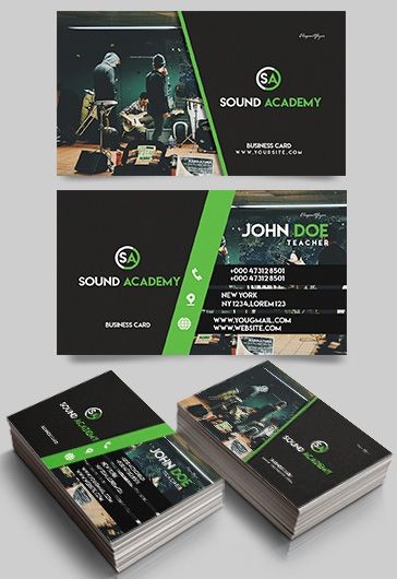 Sound Academy - Premium Business Card Templates PSD - 10020936 | by ...
