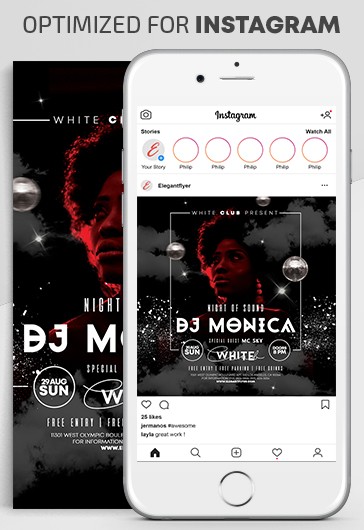 Black Luxe DJ Invité Spécial Premium Modèle de médias sociaux PSD gratuit
