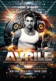 Gray Artistic Special Guest Free Flyer Template PSD | by Elegantflyer