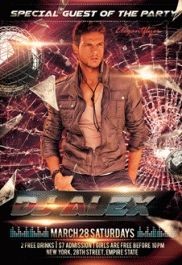 Red Modern Special Guest of the Party Premium Flyer Template PSD | by ...