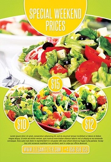 Green Simple Special Weekend Offer Premium Flyer Template PSD | by ...