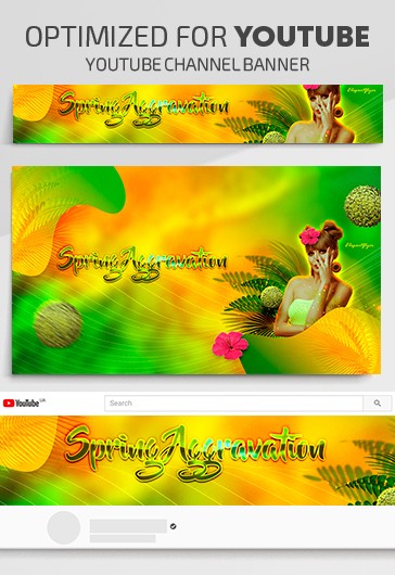 Yellow Creative Spring Aggravation Youtube Premium Social Media ...