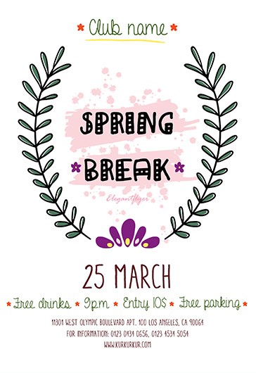 Volantes de primavera gratis | elegantflyer.com