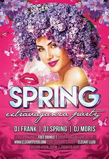 Spring Extravaganza Night - Flyer PSD Template - 10017966 | by ElegantFlyer