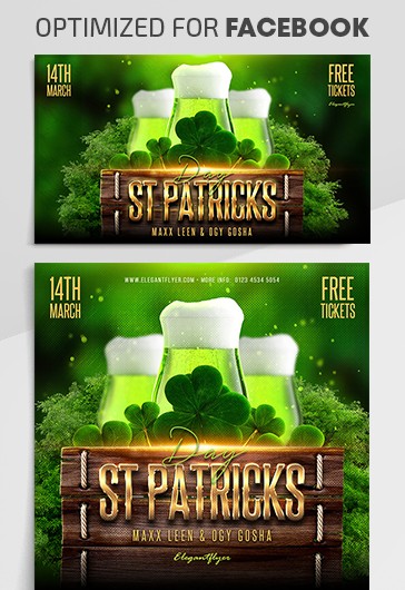 St Patricks Day - Free Facebook Cover Template in PSD + Post + Event ...