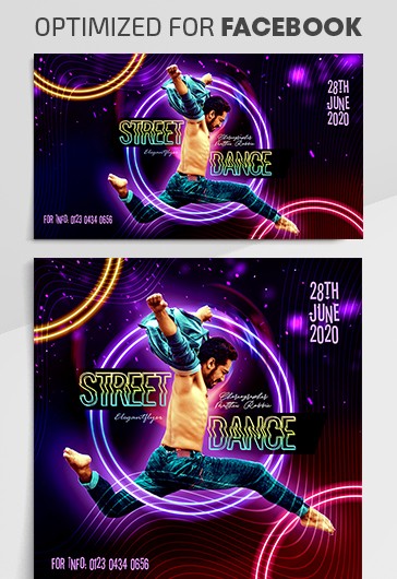 Yellow Modern Street Dance Premium Social Media Template PSD | by ...