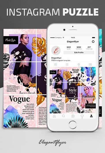 1000+ Fabulous Instagram Grid PSD Templates Available for Free