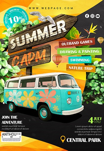 Free Camp Flyers | elegantflyer.com