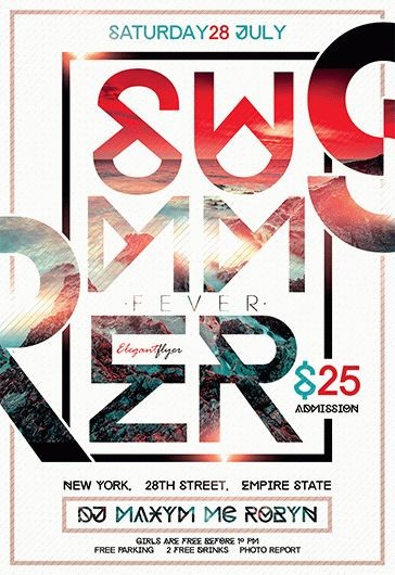 Poster for Summer Fever Template - 10018140 | by ElegantFlyer