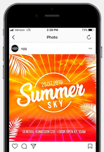 Yellow Creative Summer Sky Premium Instagram Stories Template Animated