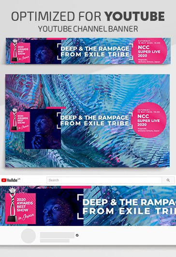 Super Live Fest - Free Youtube Channel banner PSD Template - 10026202 ...