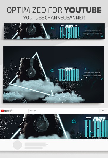 1000+ Original YouTube Channel Banner Templates PSD for Free