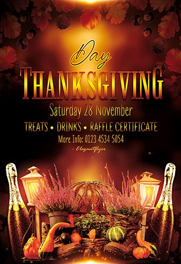 Free Thanksgiving Flyers | elegantflyer.com