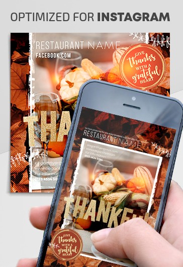 Thanksgiving - Free Instagram Stories Template in PSD + Post Template ...