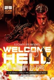 Yellow Créatif L'Enfer Free Modèle de flyer PSD gratuit | by Elegantflyer