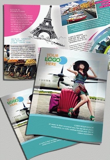 Travel - Free Bi-fold PSD Brochure Template - 10017771 | by ElegantFlyer