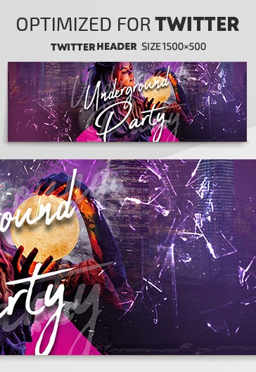 Purple Abstract Underground Premium Social Media Template PSD | by ...