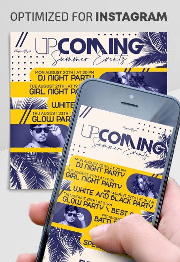 Pastel Creative Upcoming Event Instagram Premium Social Media Template PSD