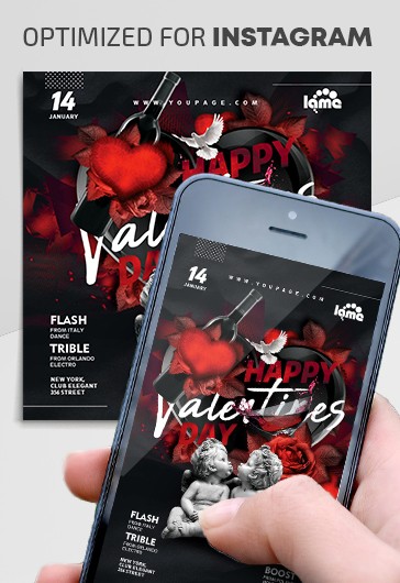 Valentines Day - Free Instagram Stories Template in PSD + Post Template ...