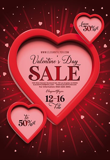 Flyers gratuitos del Día de San Valentín | elegantflyer.com