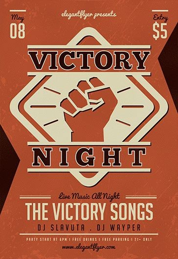 Victory Night Flyer - 10018075 | by ElegantFlyer