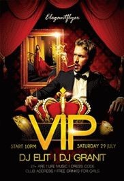 Black and Gold Luxury Vip Party Free Flyer Template PSD | by Elegantflyer