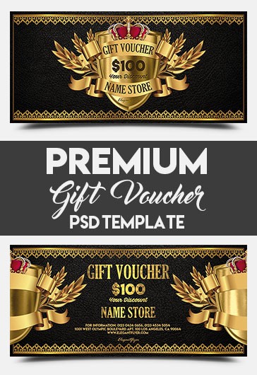 VIP - Premium Gift Certificate PSD Template - 10020235 | by ElegantFlyer